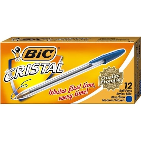 Bic Bic BICMS11BE Bic Cristal Ballpoint Pen Blue MS11 BLU | Zoro